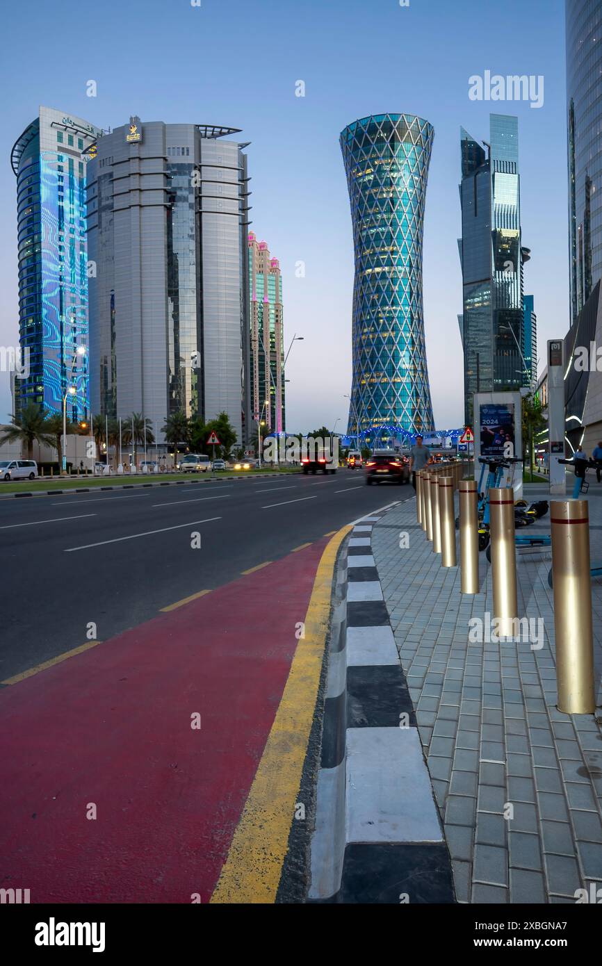 Doha Corniche in West Bay The Doha Corniche is a popular location with ...