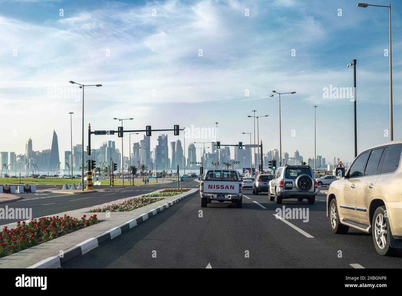 Doha Corniche in West Bay The Doha Corniche is a popular location with ...