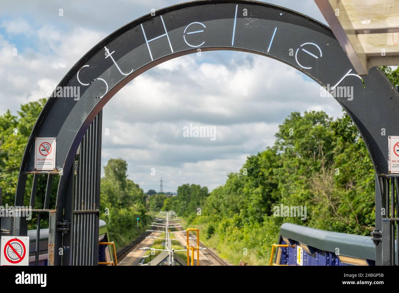 LONDON- JUNE 11,2024: St Helier Railway station in the borough of ...