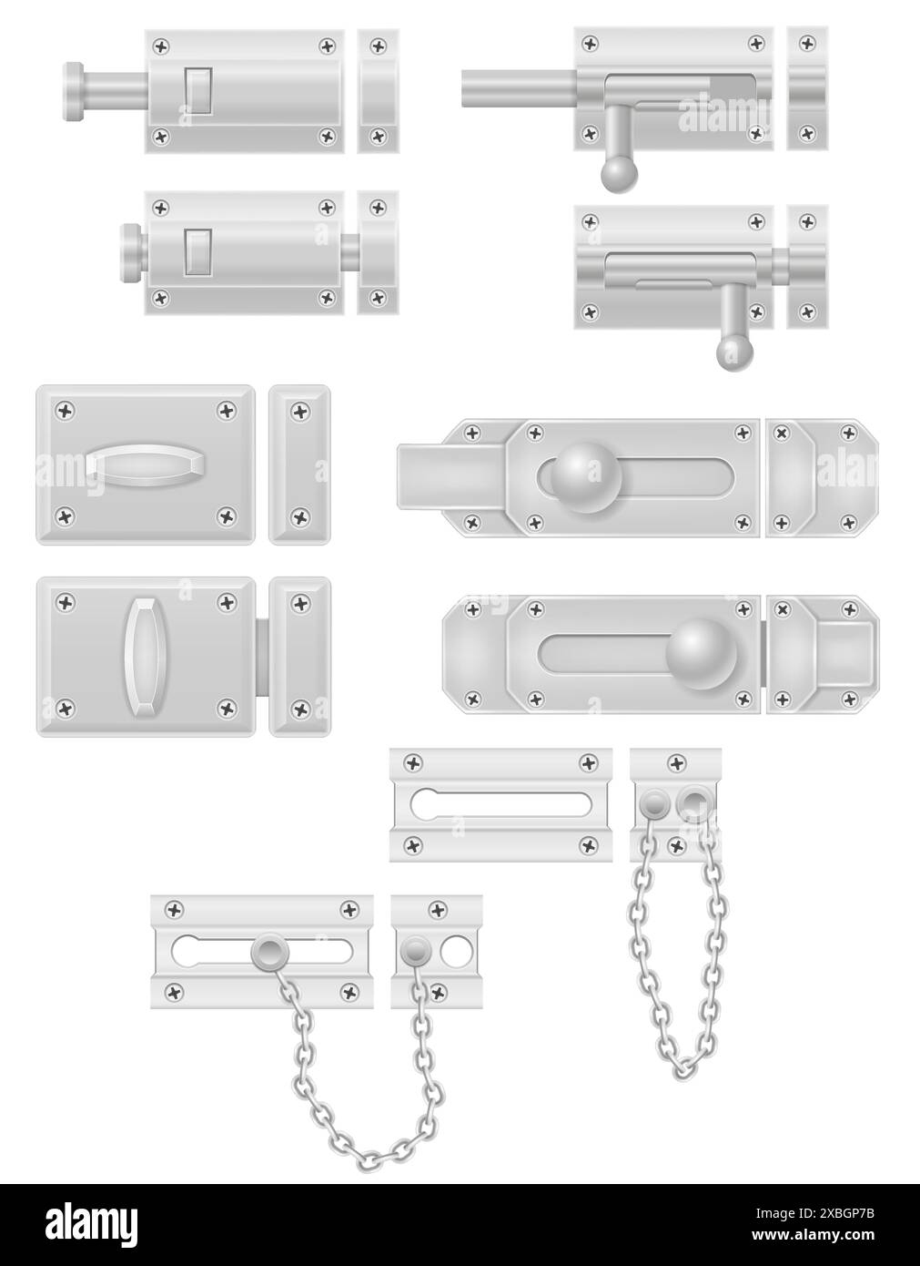 Gate closing device Stock Vector Images - Alamy