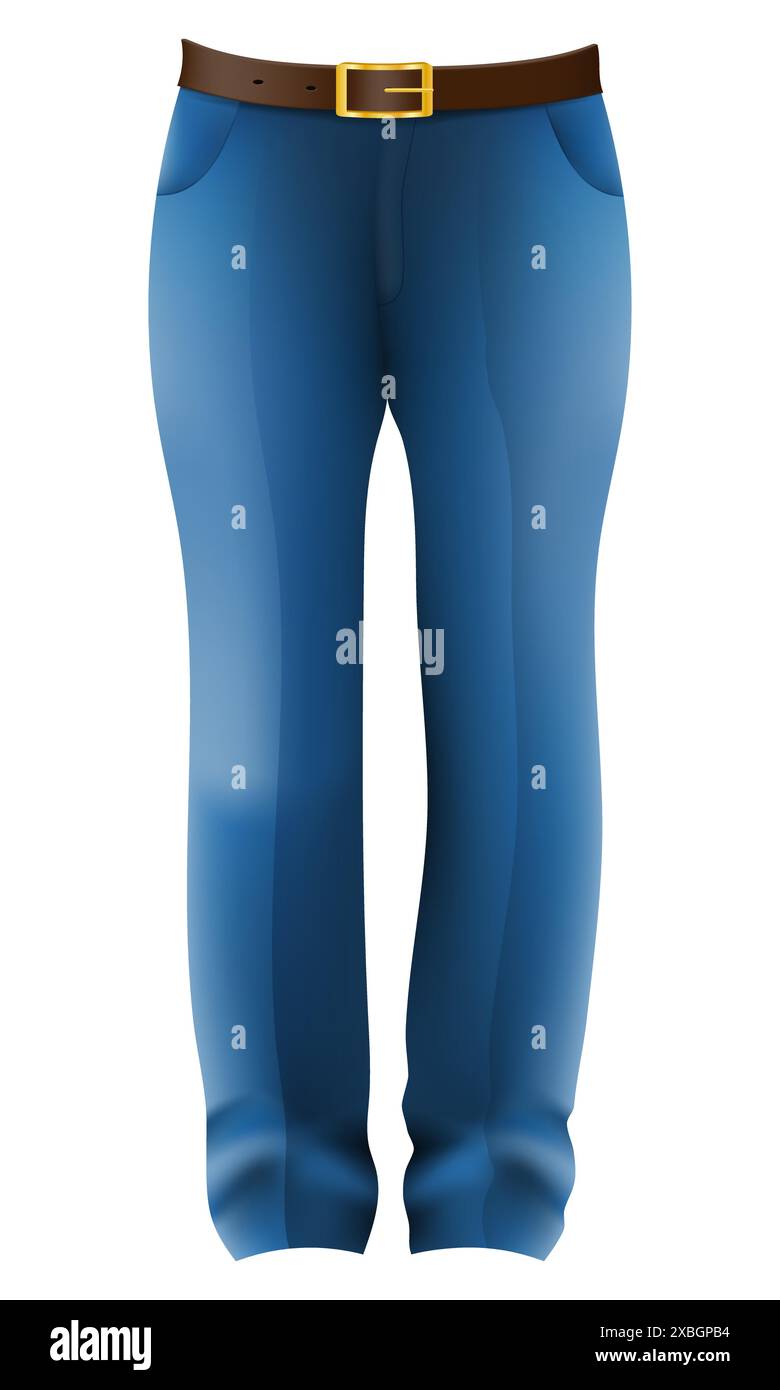 men business suit trousers vector illustration isolated on white ...