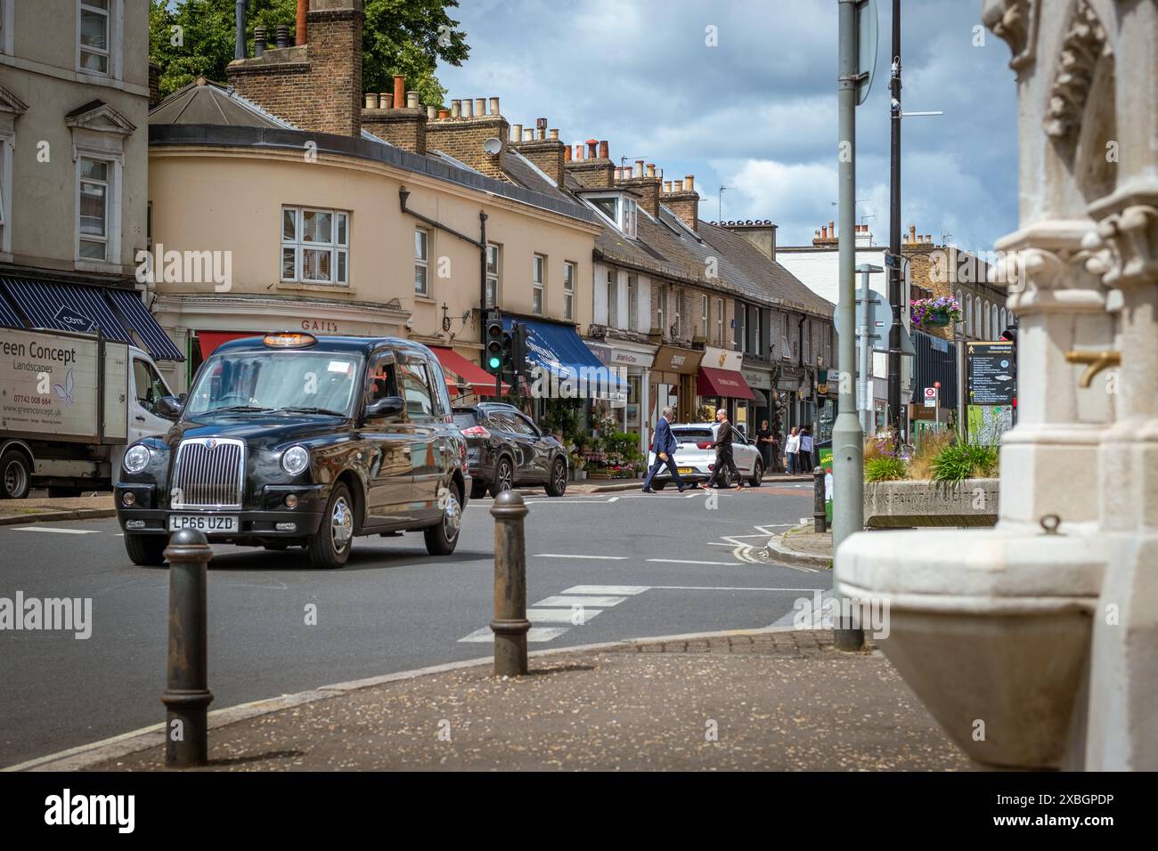 LONDON- JUNE 11, 2024: Wimbledon Village High Street shops. Retail ...
