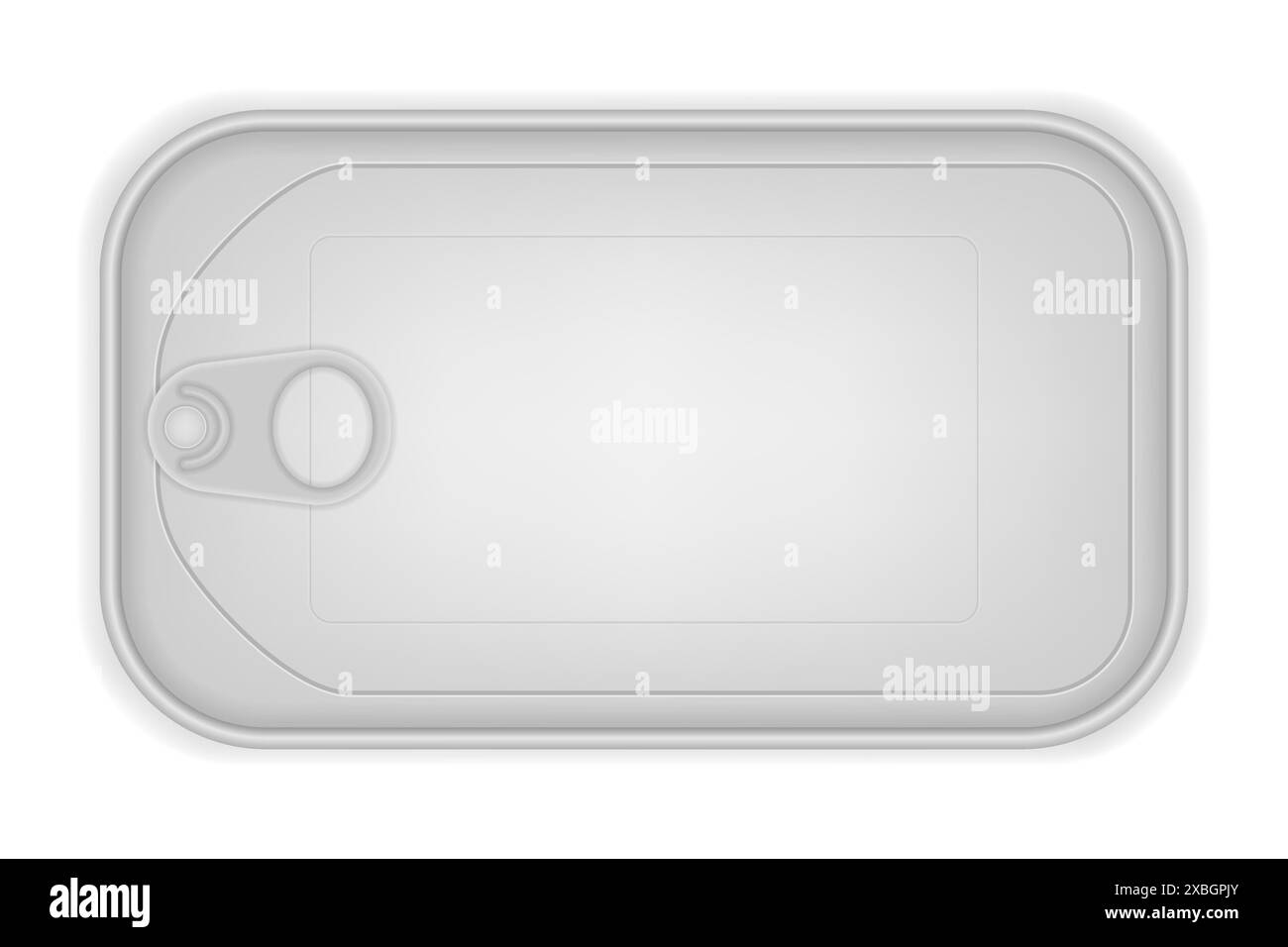 metal rectangular jar for products vector illustration isolated on ...