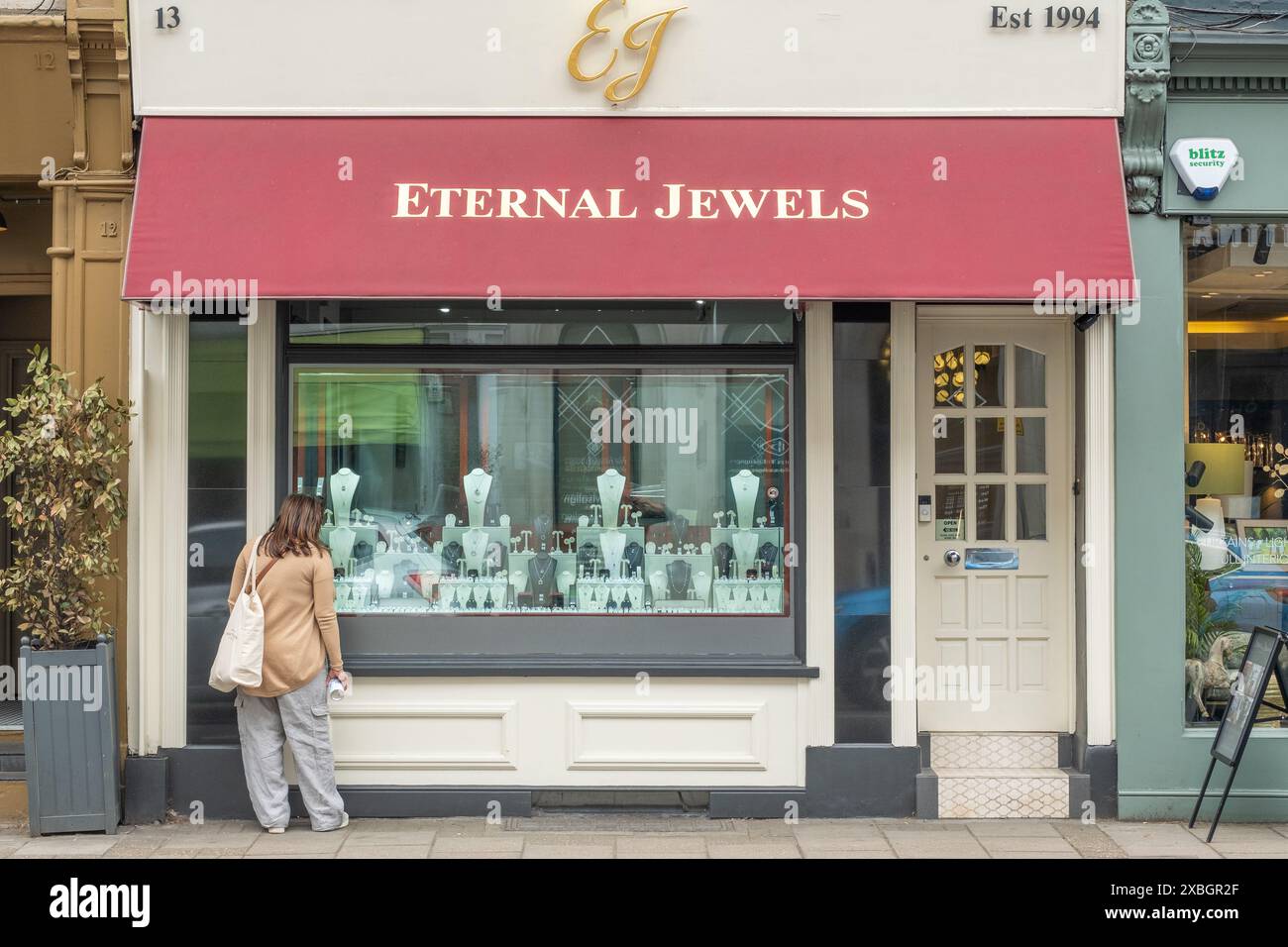 LONDON- JUNE 11, 2024: Wimbledon Village High Street shops. Retail ...