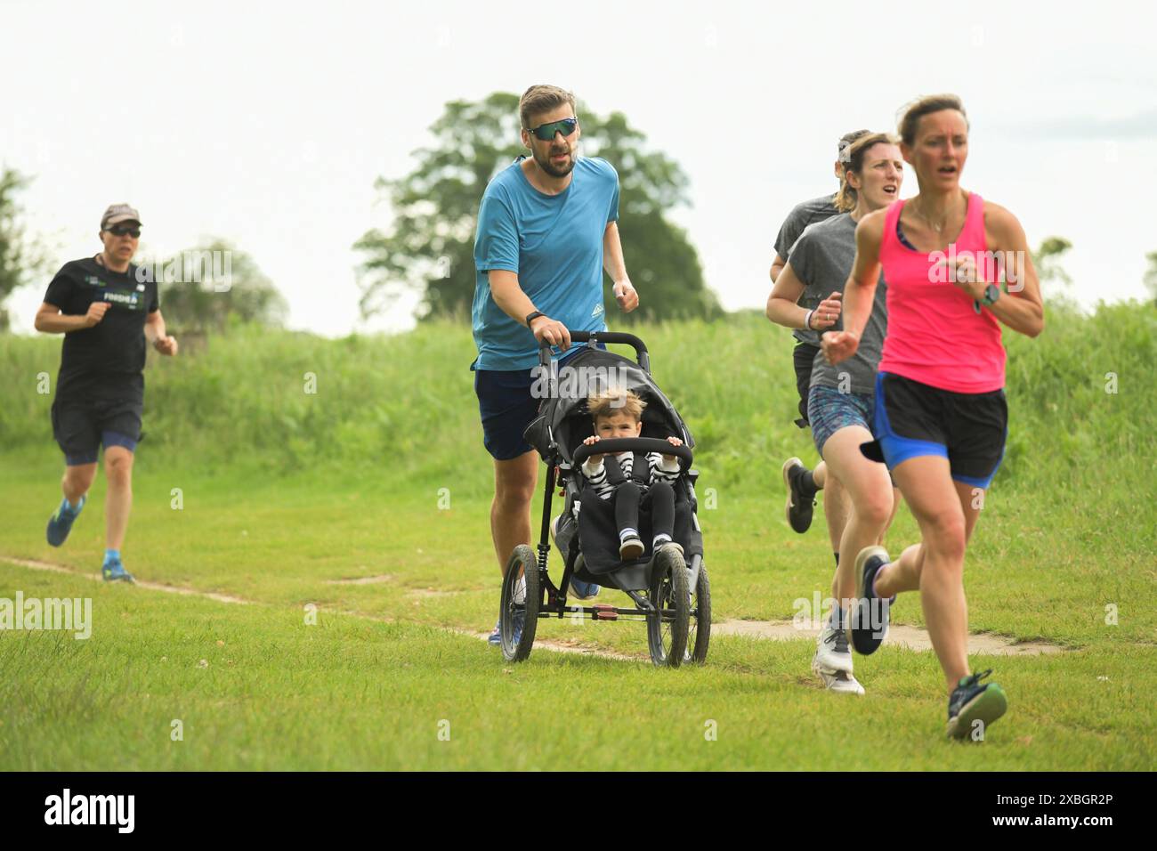 The runners captured competing at the Park Run event in Bushy Park ...