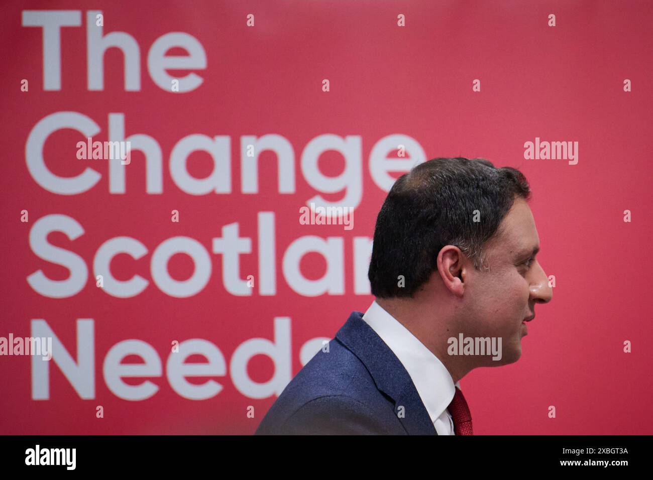 Edinburgh Scotland, UK 12 June 2024. Scottish Labour leader Anas Sarwar ...