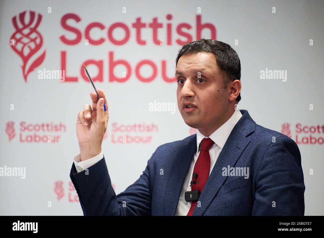 Edinburgh Scotland, UK 12 June 2024. Scottish Labour leader Anas Sarwar ...