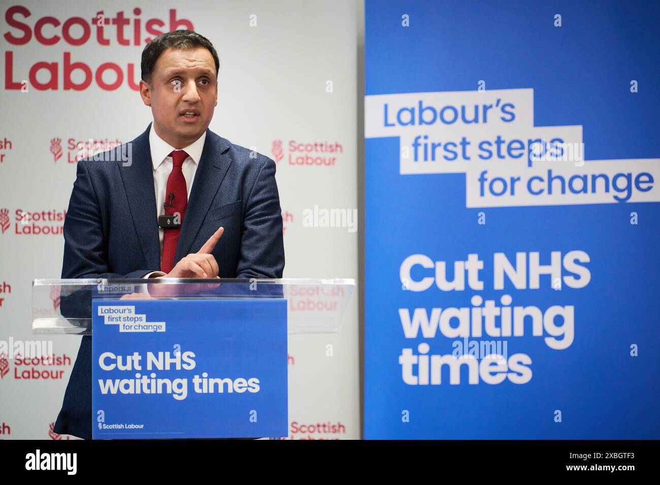 Edinburgh Scotland, UK 12 June 2024. Scottish Labour leader Anas Sarwar ...