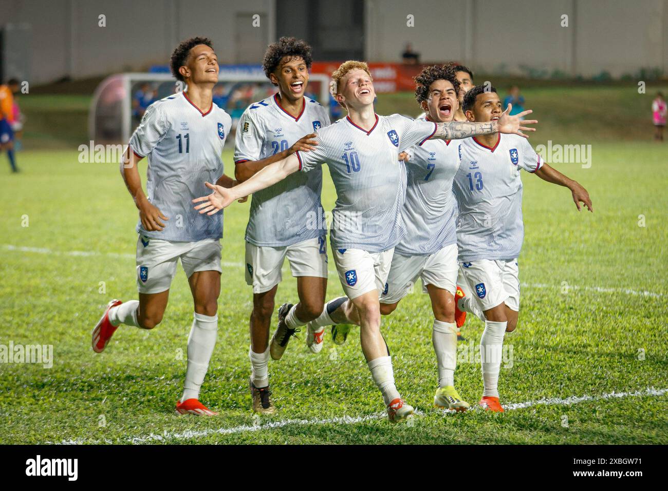 Puerto Rico striker Jeremy De León celebrated the goal the 2026 FIFA ...