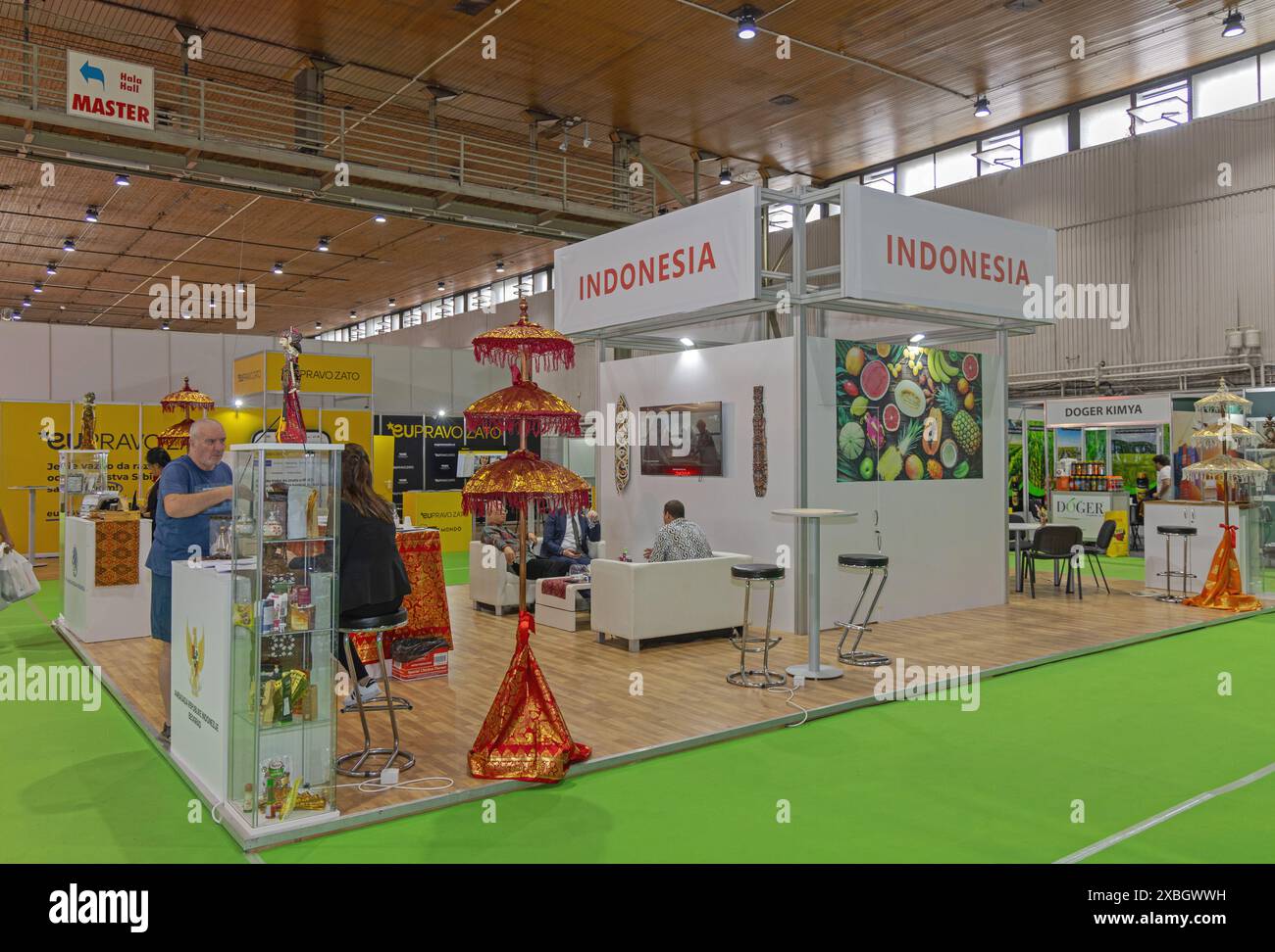 Novi Sad, Serbia - May 22, 2024: Country Indonesia National Stand at ...