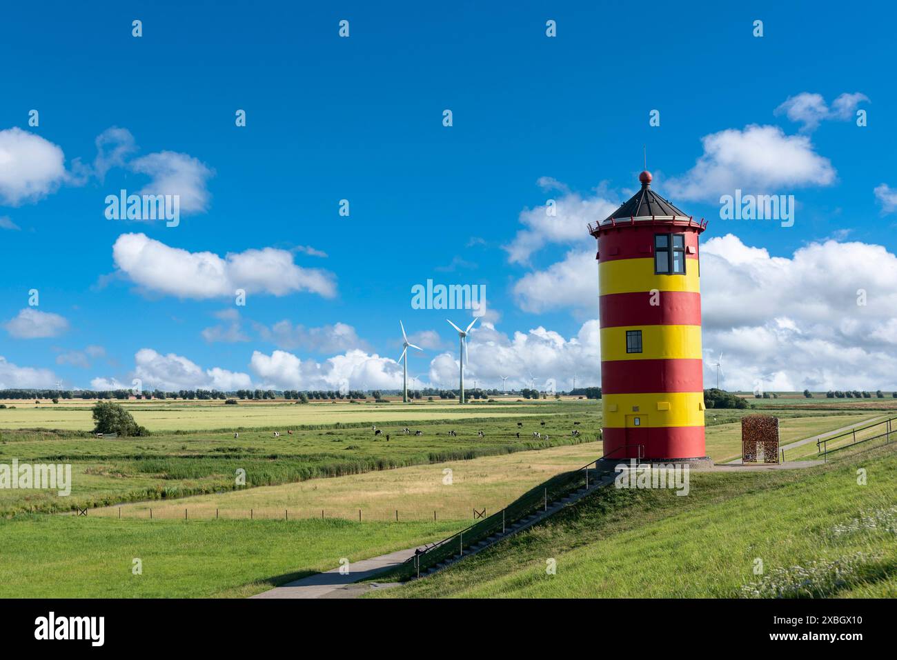 geography / travel, Germany, Lower Saxony, Pilsum lighthouse, Pilsum ...