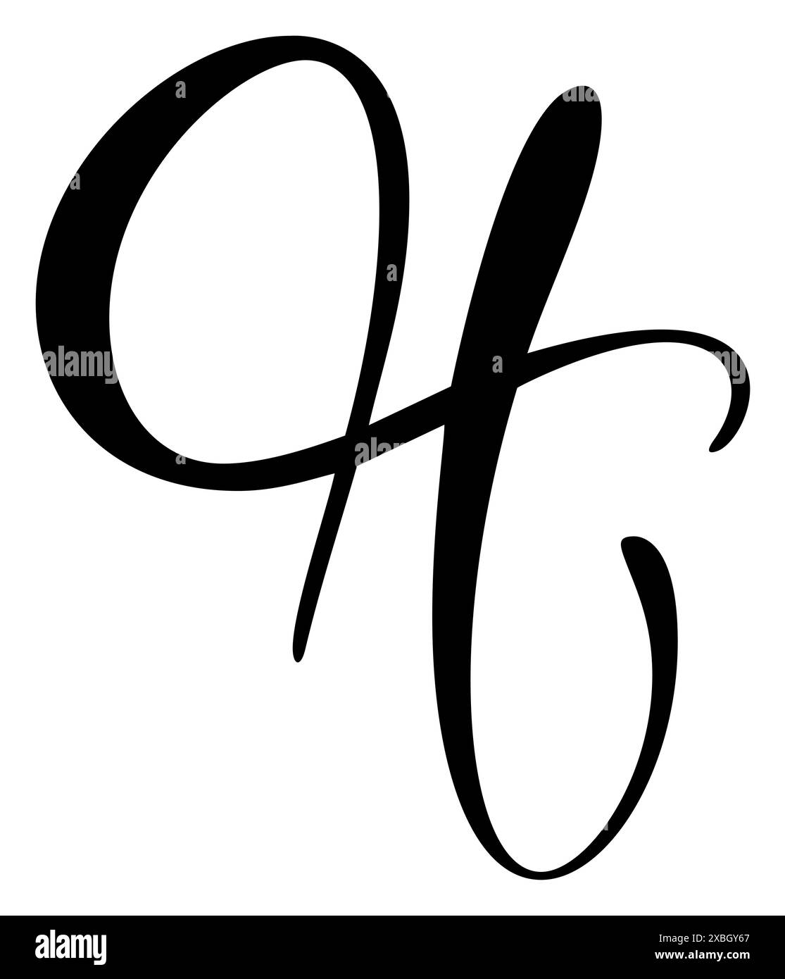 Vector calligraphy hand drawn letter H logo. Script font. Handwritten ...
