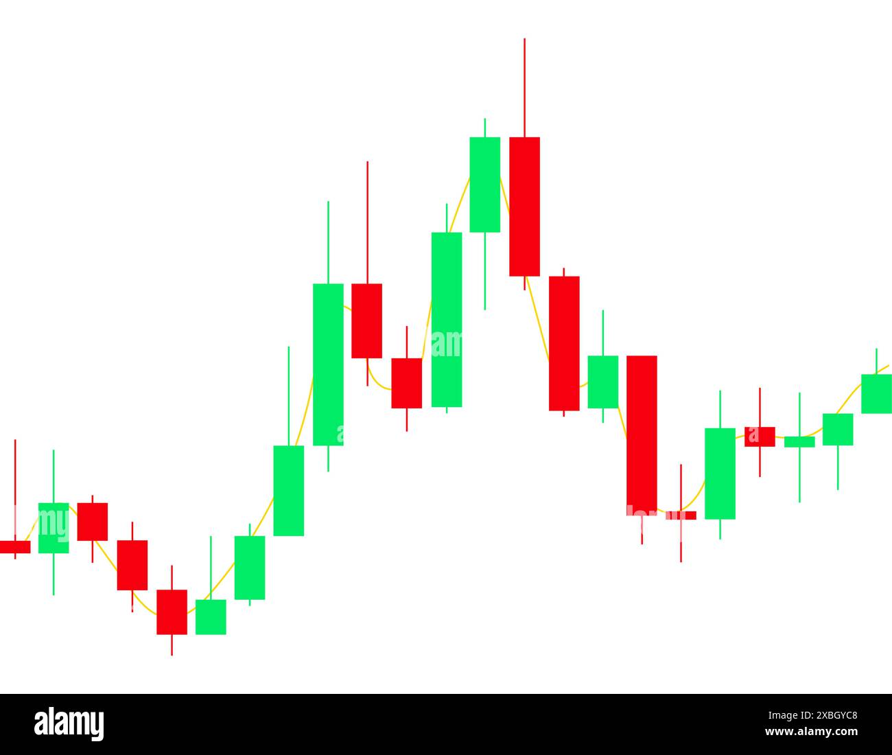 stock trading japanese candlesticks trading chart vector illustration ...