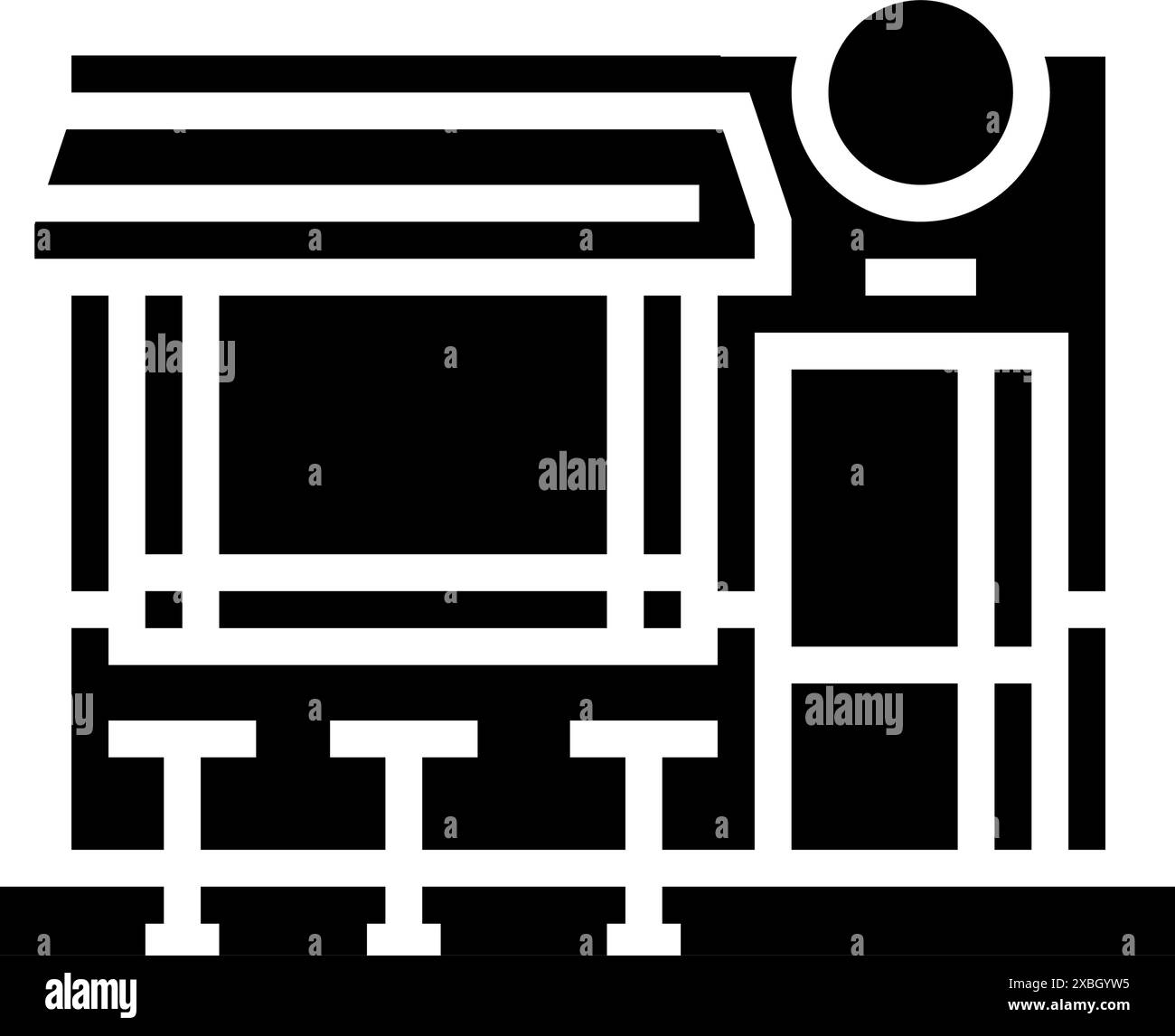 tapas bar street food cafe glyph icon vector illustration Stock Vector ...