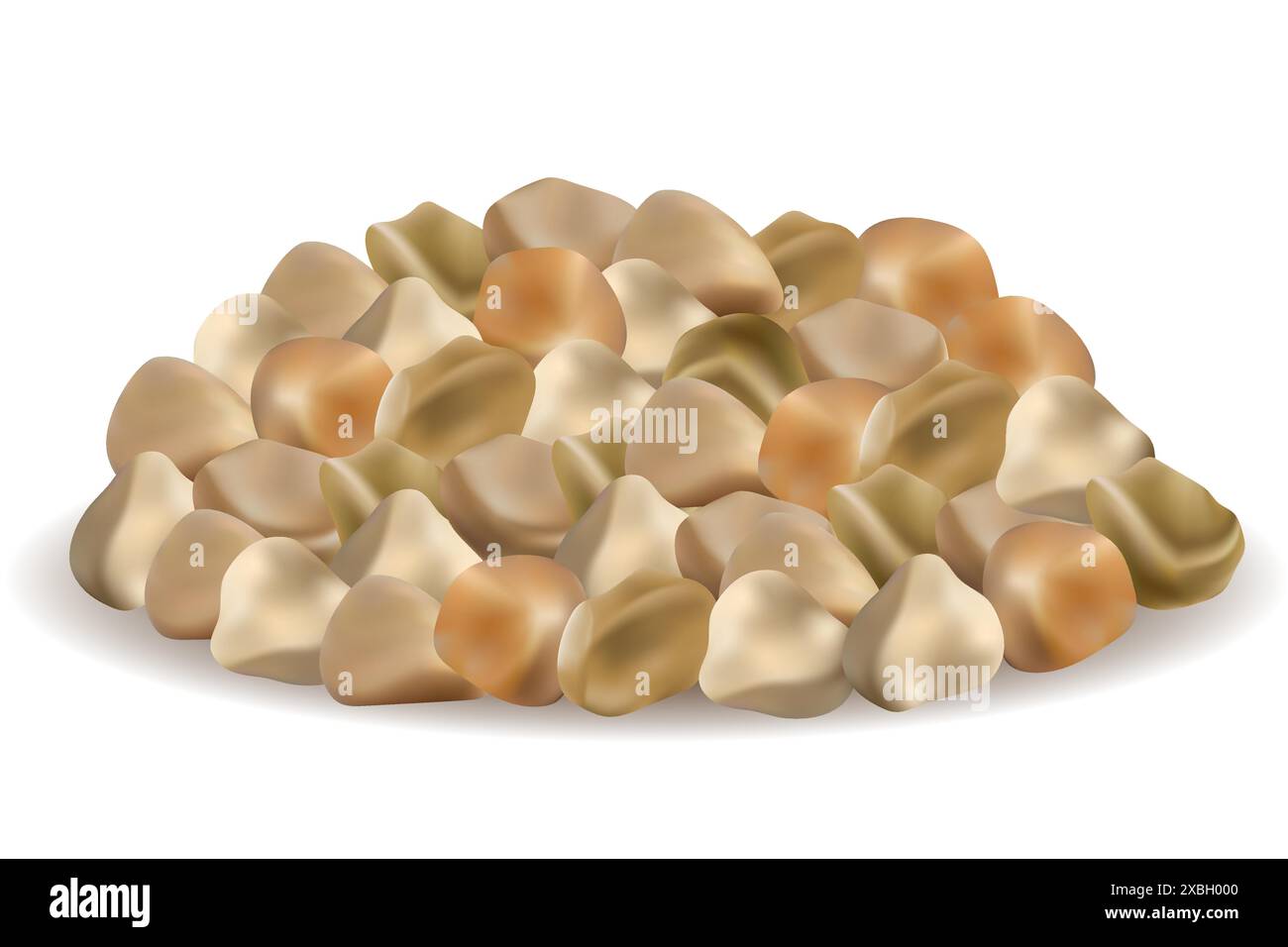 natural stone for various designs vector illustration isolated on white ...