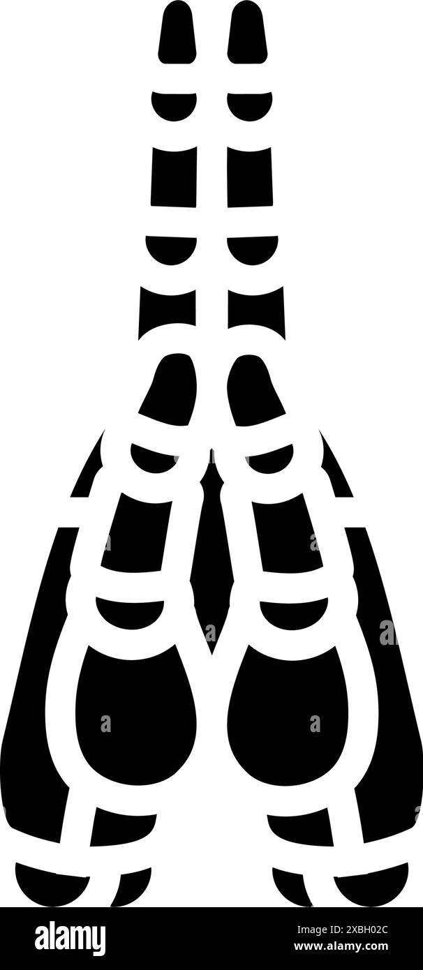 pray robot hand gesture glyph icon vector illustration Stock Vector Image & Art - Alamy