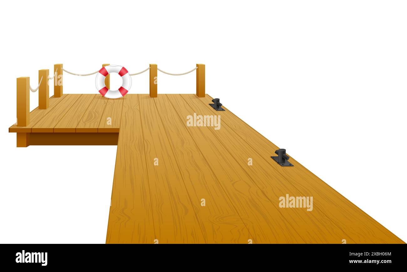 Jetty dock harbor pier Stock Vector Images - Alamy