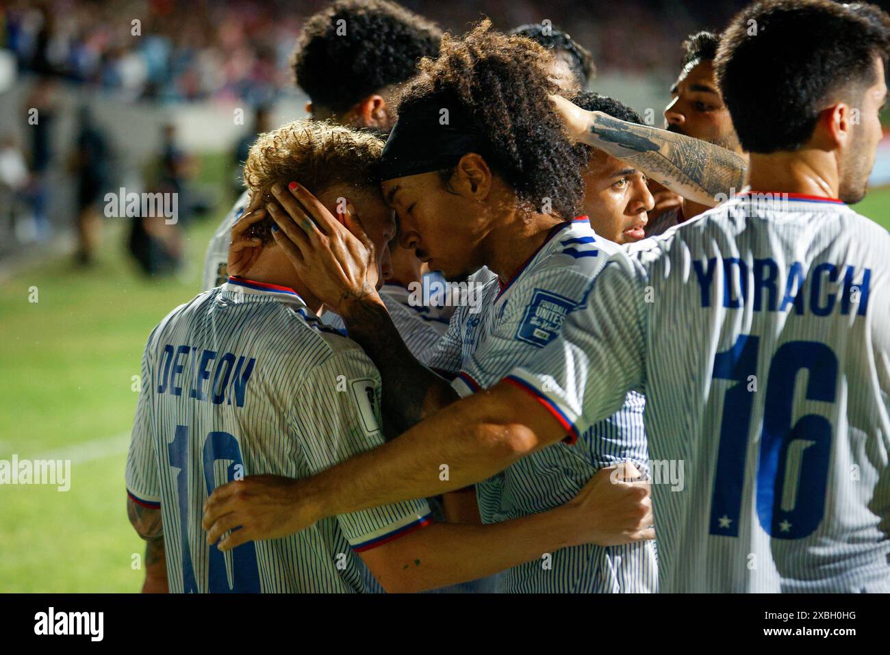 Puerto Rico striker Jeremy De León celebrated the goal the 2026 FIFA ...
