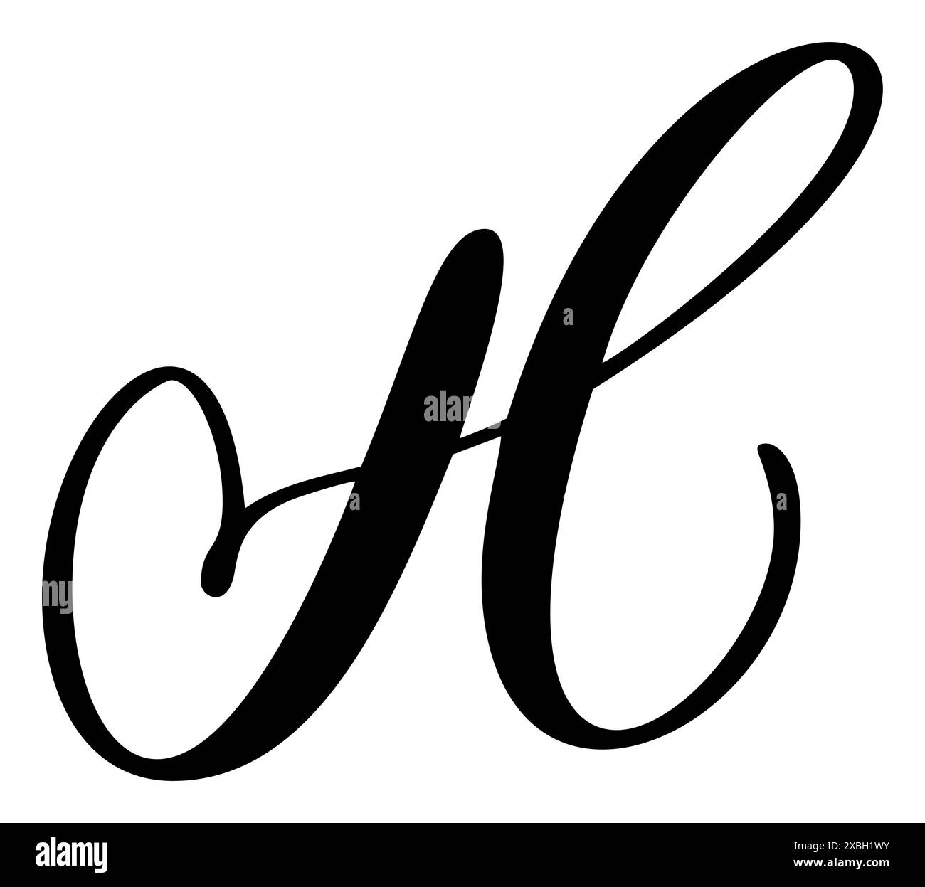 H hand written logo Black and White Stock Photos & Images - Alamy