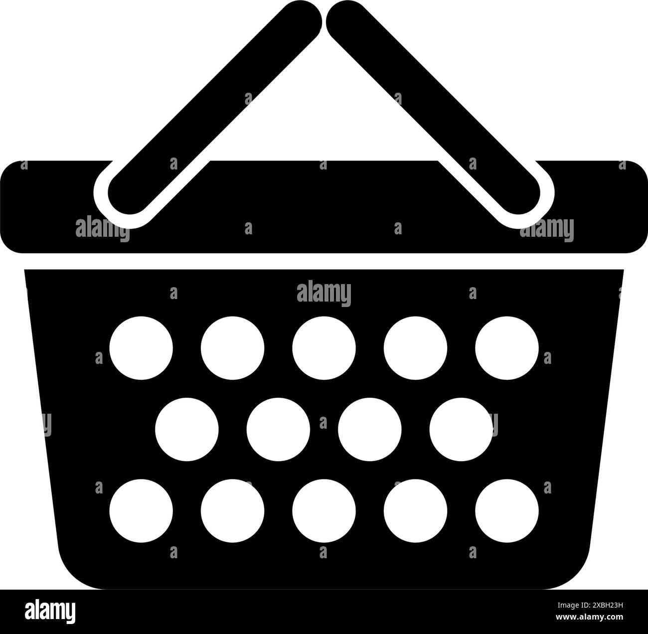 Black, simple, and modern shopping basket icon Stock Vector Image & Art ...