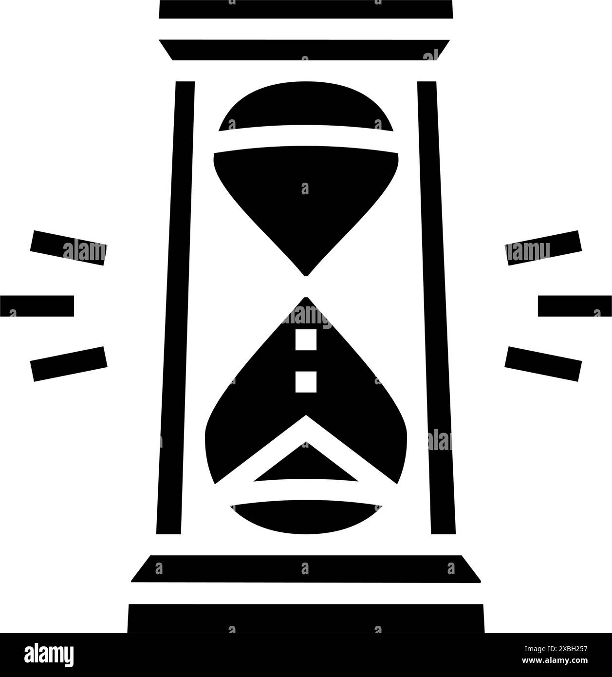 hourglass progress glyph icon vector illustration Stock Vector Image ...