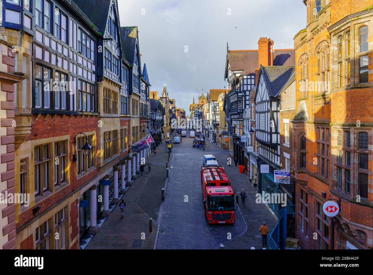 Chester rows medieval hi-res stock photography and images - Alamy