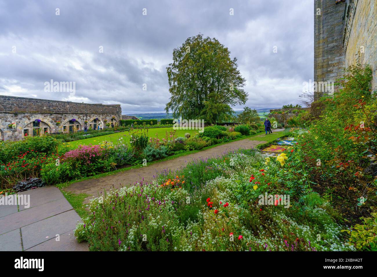 Stirling, UK - September 25, 2022: View of the historic Stirling Castle ...