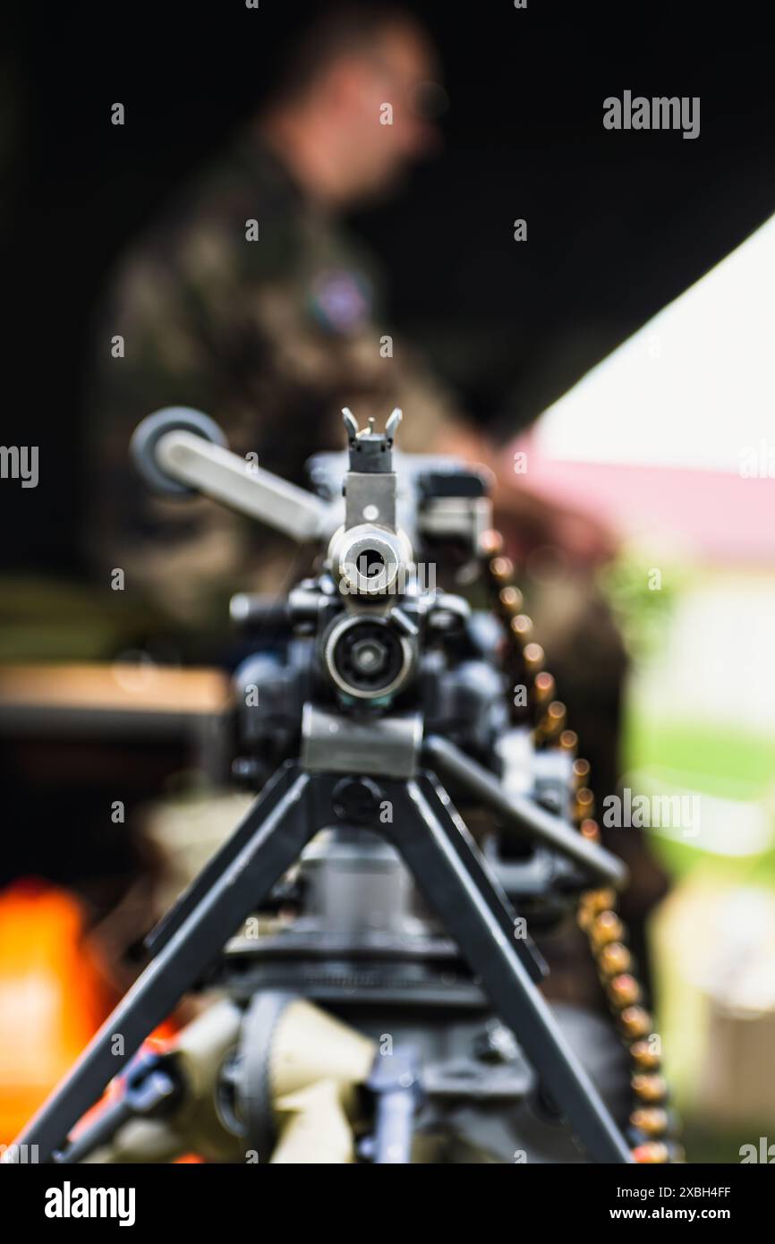 Mag 58 machine gun, french army Stock Photo - Alamy