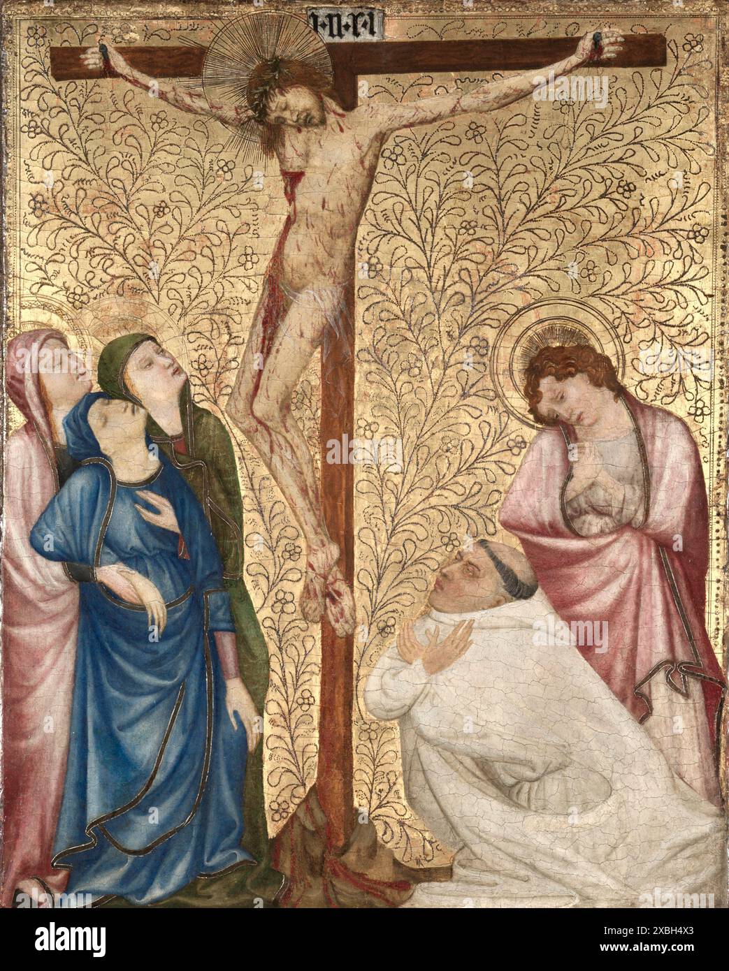 Crucifixion with a carthusian monk hi-res stock photography and images - Alamy