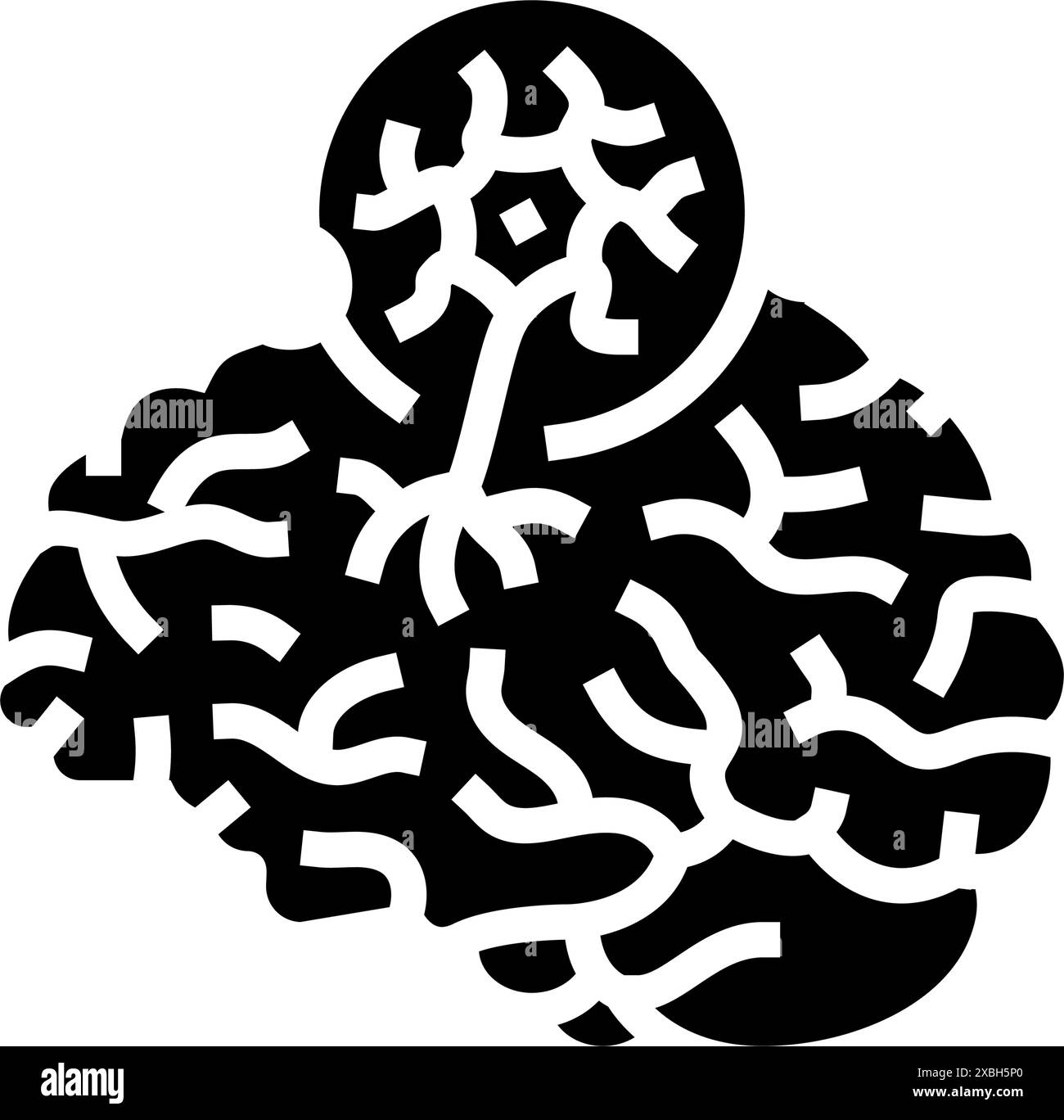 tay sachs disease glyph icon vector illustration Stock Vector Image ...