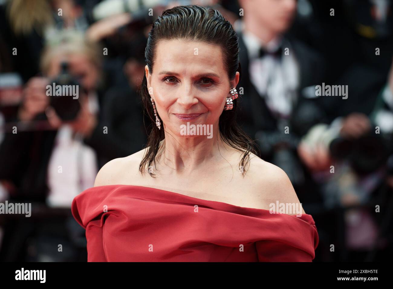 CANNES, FRANCE - MAY, 14: Juliette Binoche attends the opening carpet ...