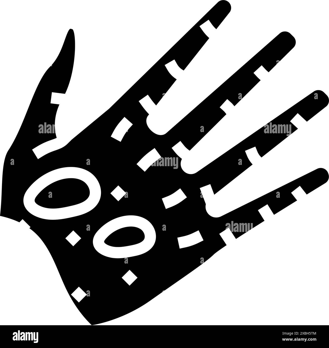 epidermolysis bullosa disease glyph icon vector illustration Stock ...