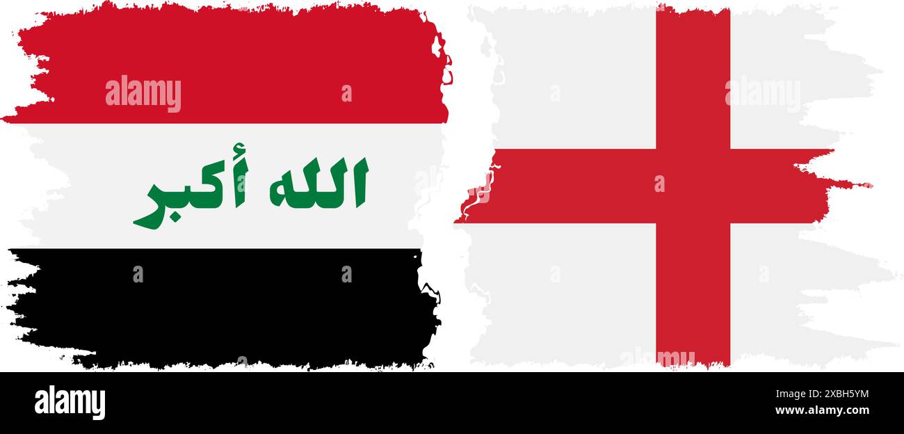 England iraq flag hi-res stock photography and images - Alamy