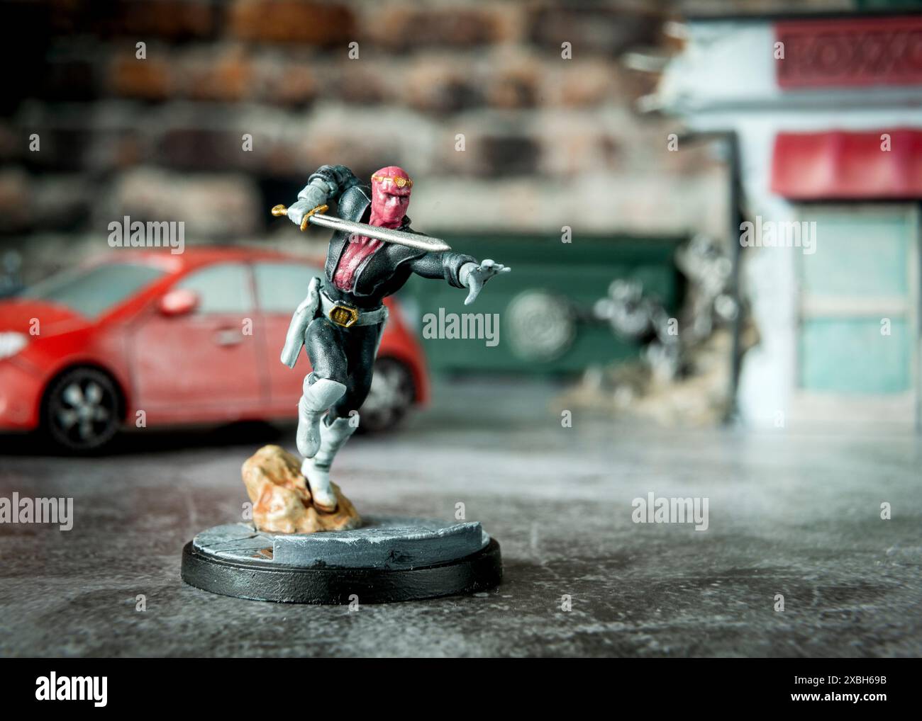 Baron Helmut Zemo painted Marvel Crisis Protocol Figure, Atomic Mass ...