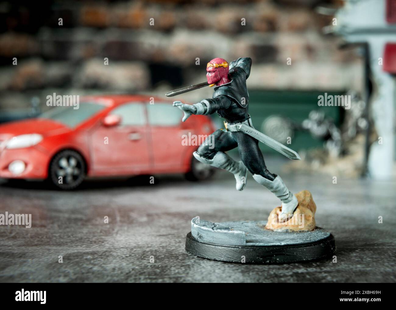 Baron Helmut Zemo painted Marvel Crisis Protocol Figure, Atomic Mass ...