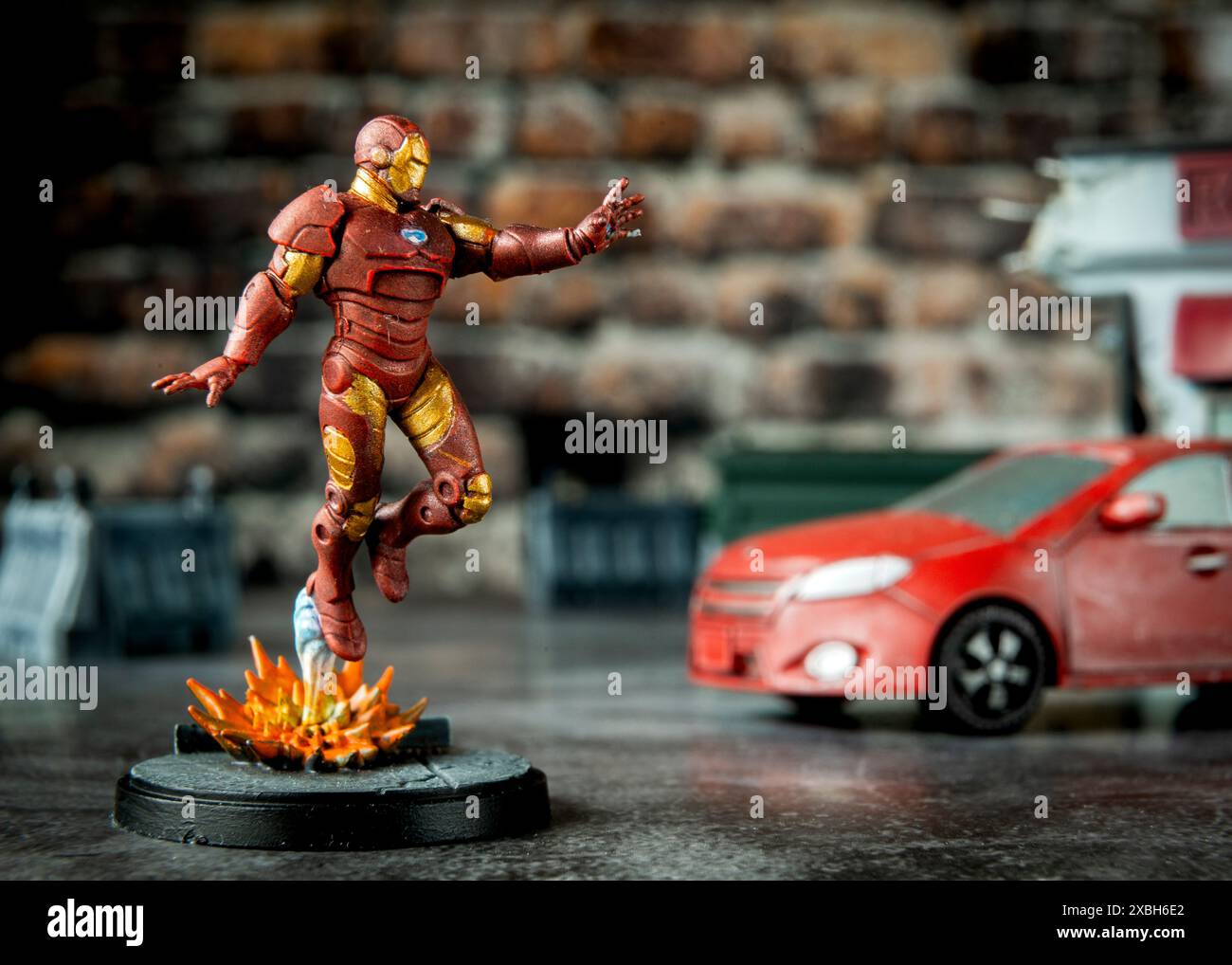 Invincible sIron Man, Tony Stark, painted Marvel Crisis Protocol Figure ...