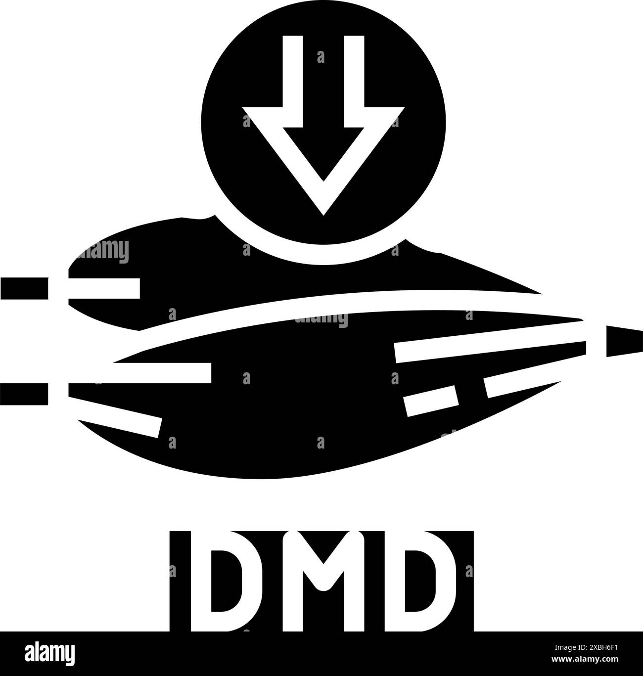 duchenne muscular dystrophy disease glyph icon vector illustration ...