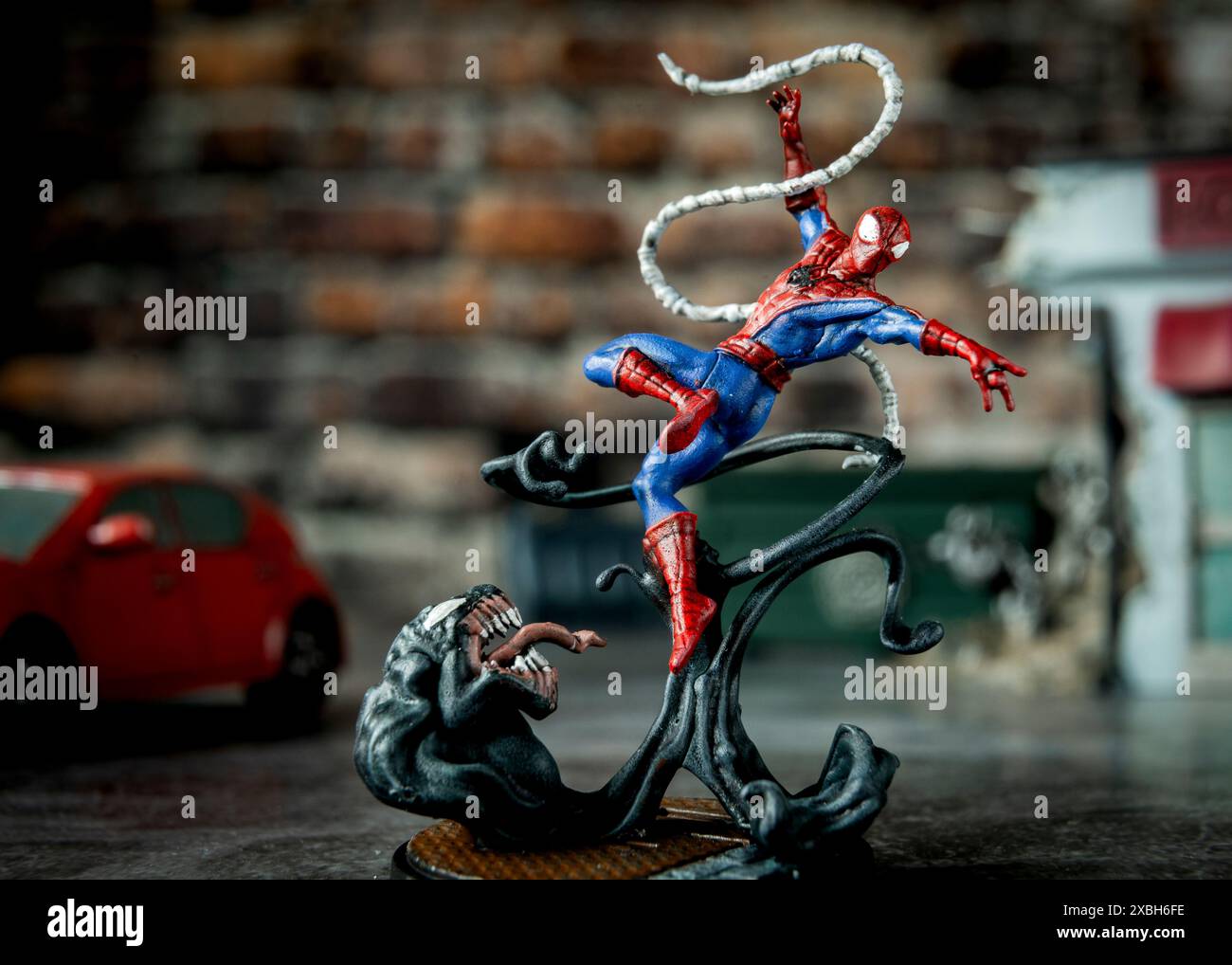 Spectacular Spiderman, Peter Parker, painted Marvel Crisis Protocol ...