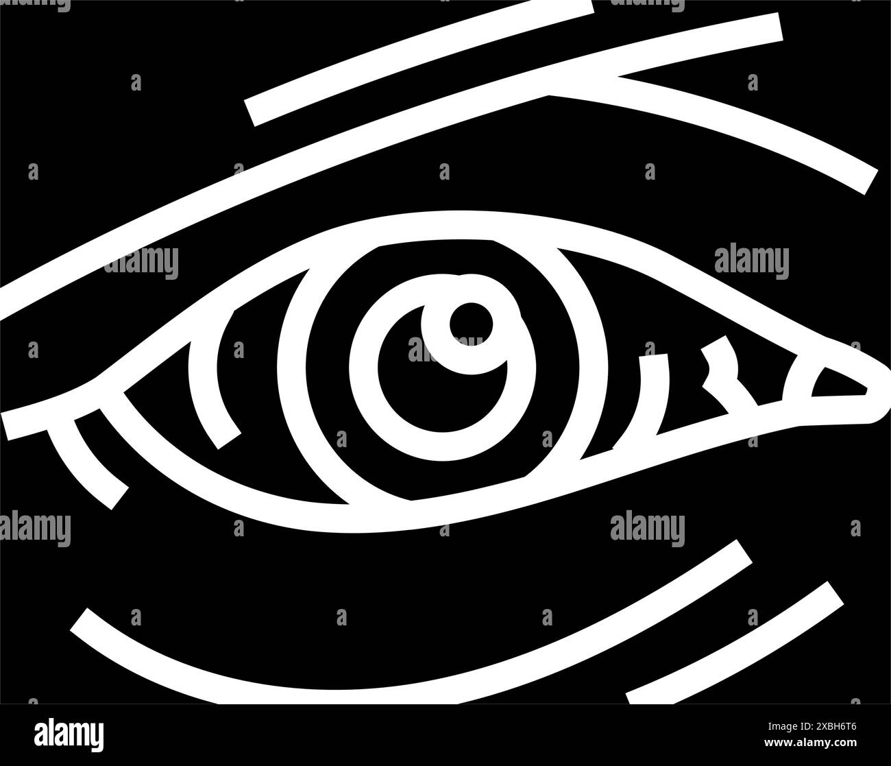 eye injuries household injury accident glyph icon vector illustration ...