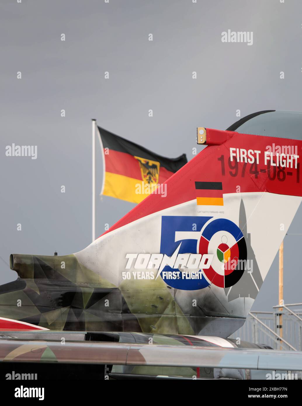 Heckleitwerk eines Mehrzweckkampfflugzeugs der Luftwaffe vom Typ PA-200 ...