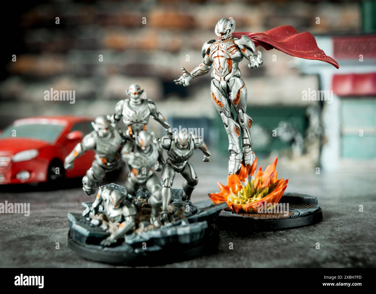 Ultron and Drone painted Marvel Crisis Protocol Figure, Atomic Mass ...