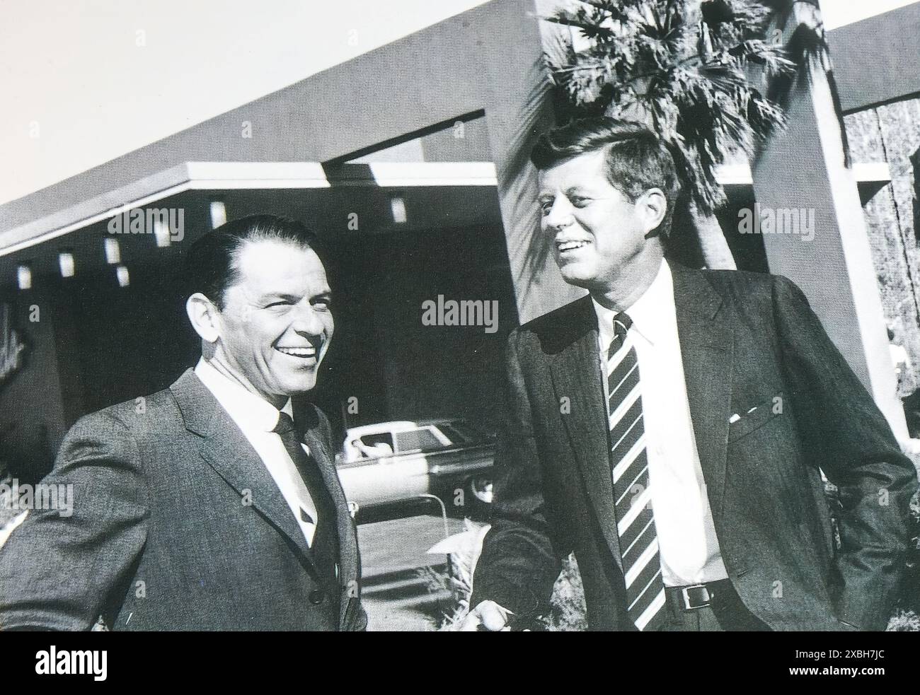 Viersen, Germany - May 9. 2024: Frank Sinatra (left) meets former U.S ...