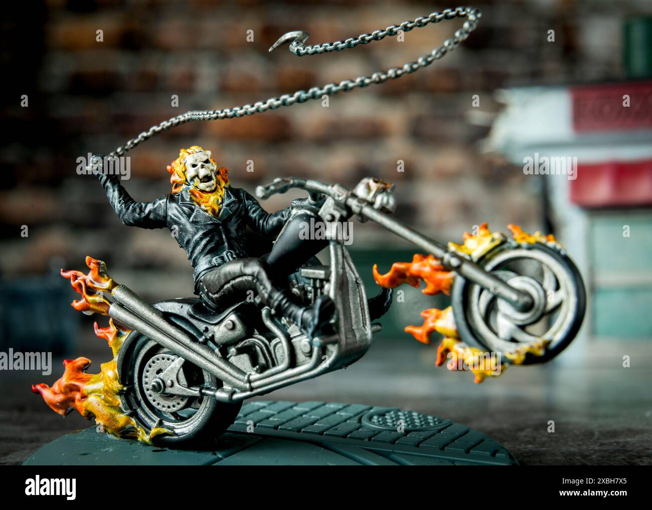 Ghost Rider, Johnny Blaze, painted Marvel Crisis Protocol Figure ...