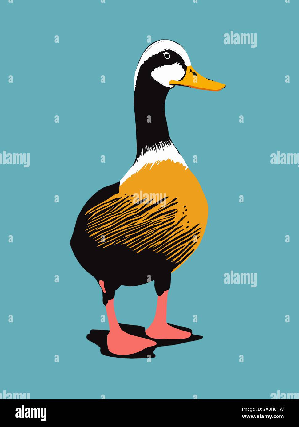 Cartoon illustration goose hi-res stock photography and images - Alamy