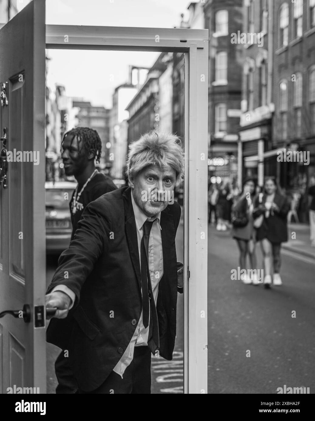 Boris lookalike Black and White Stock Photos & Images - Alamy