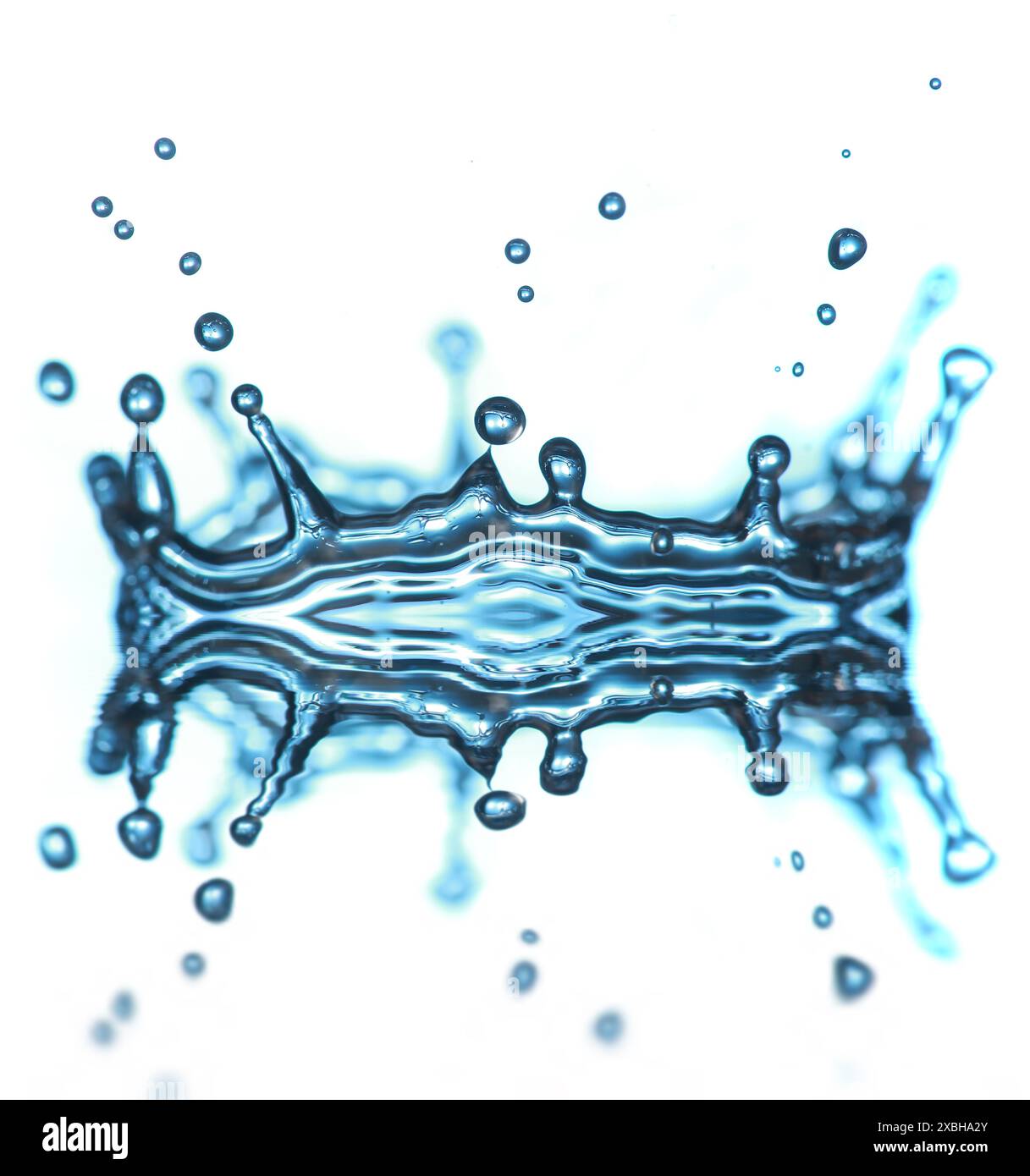 water drop falling in water Stock Photo - Alamy