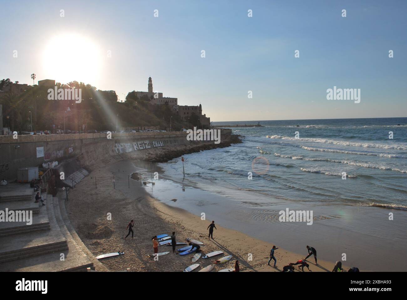 The beach front in Tel Aviv, Israel Stock Photo - Alamy