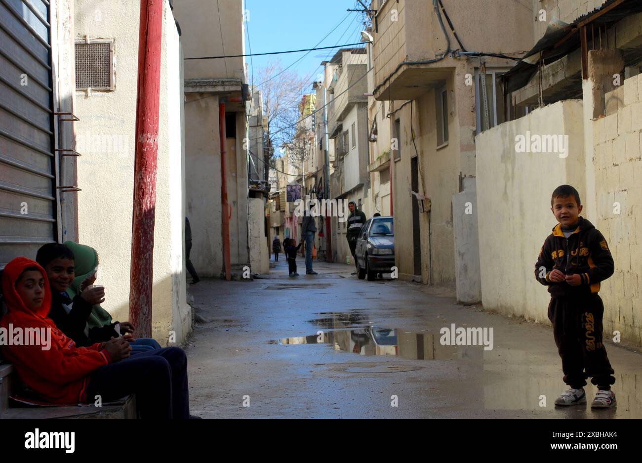 Refugees in camp west hi-res stock photography and images - Alamy