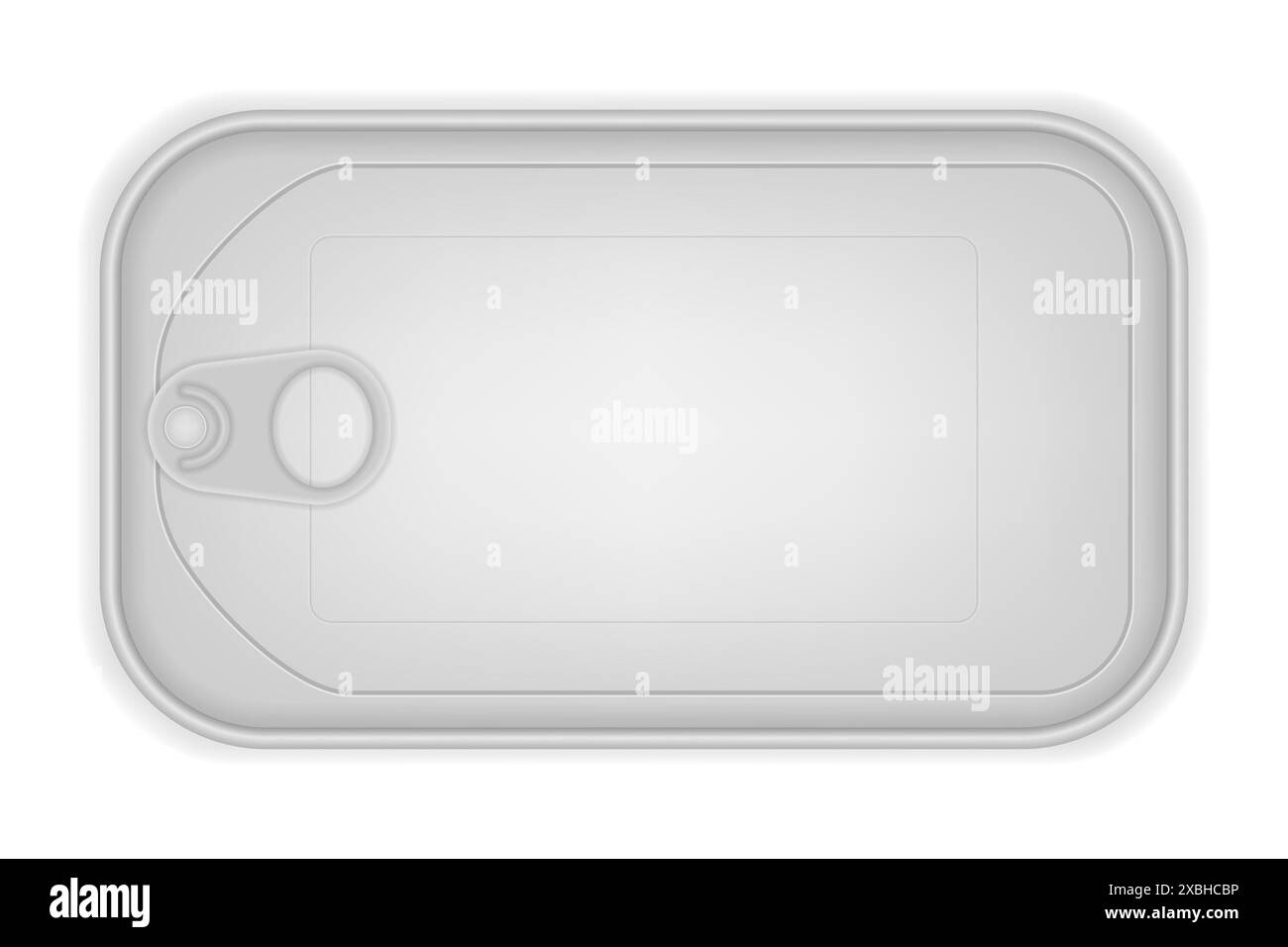 metal rectangular jar for products vector illustration isolated on ...