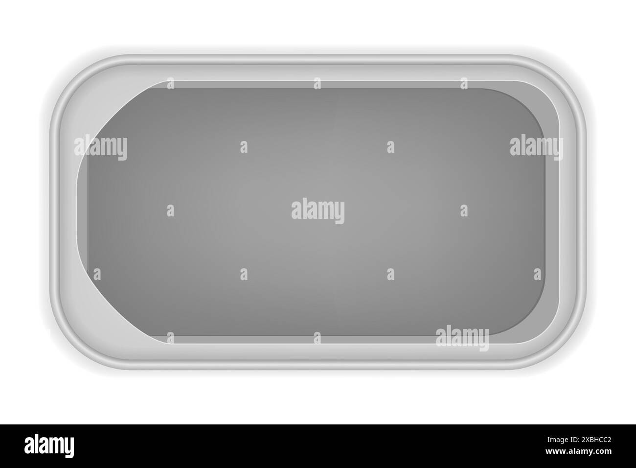 metal rectangular jar for products vector illustration isolated on ...